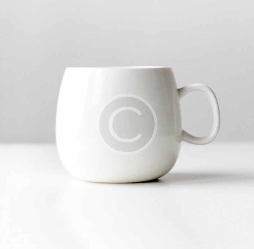 Simple Pure Porcelain Coffee Mug | MARKEY